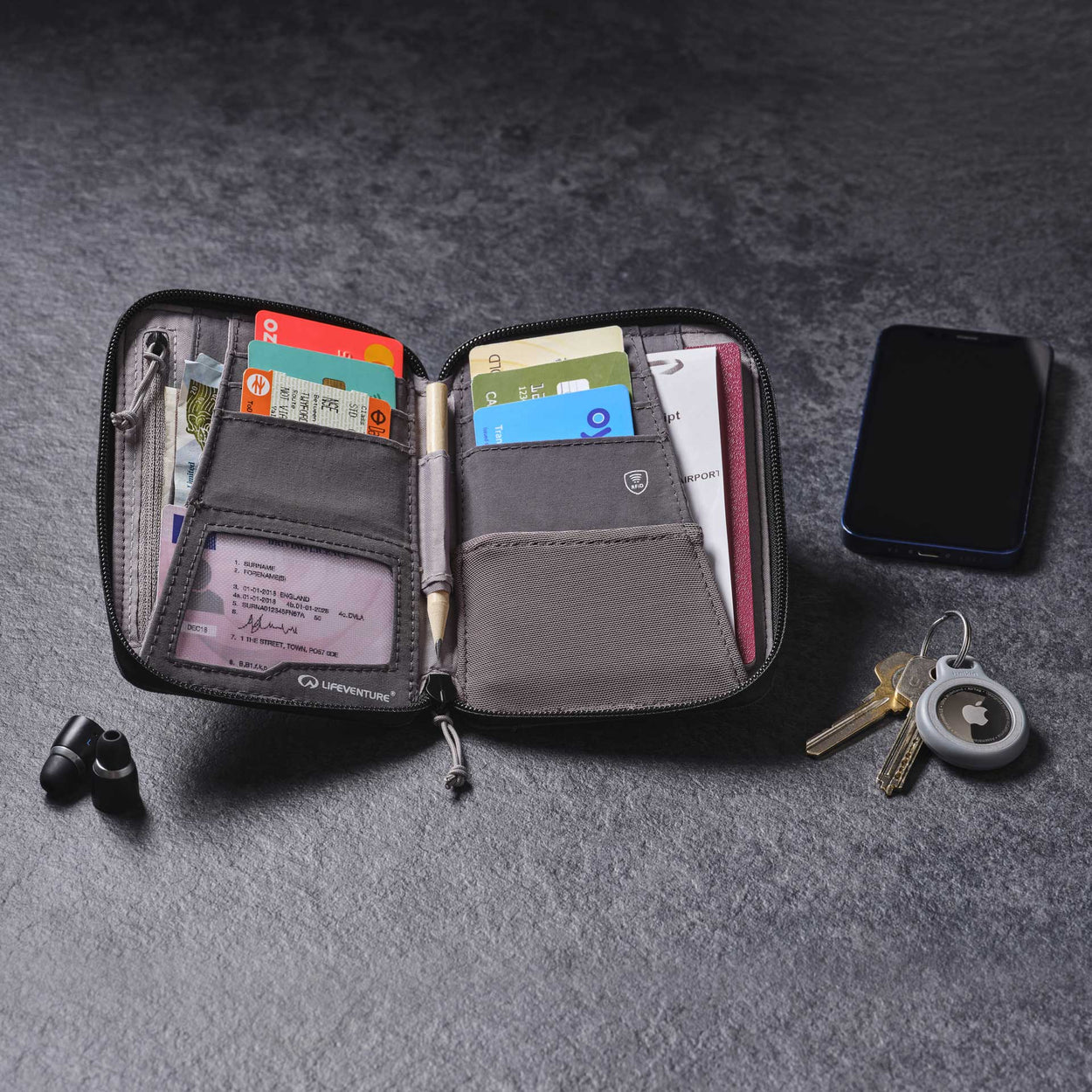 Mini Travel Wallet | RFiD Travel Wallet | Lifeventure