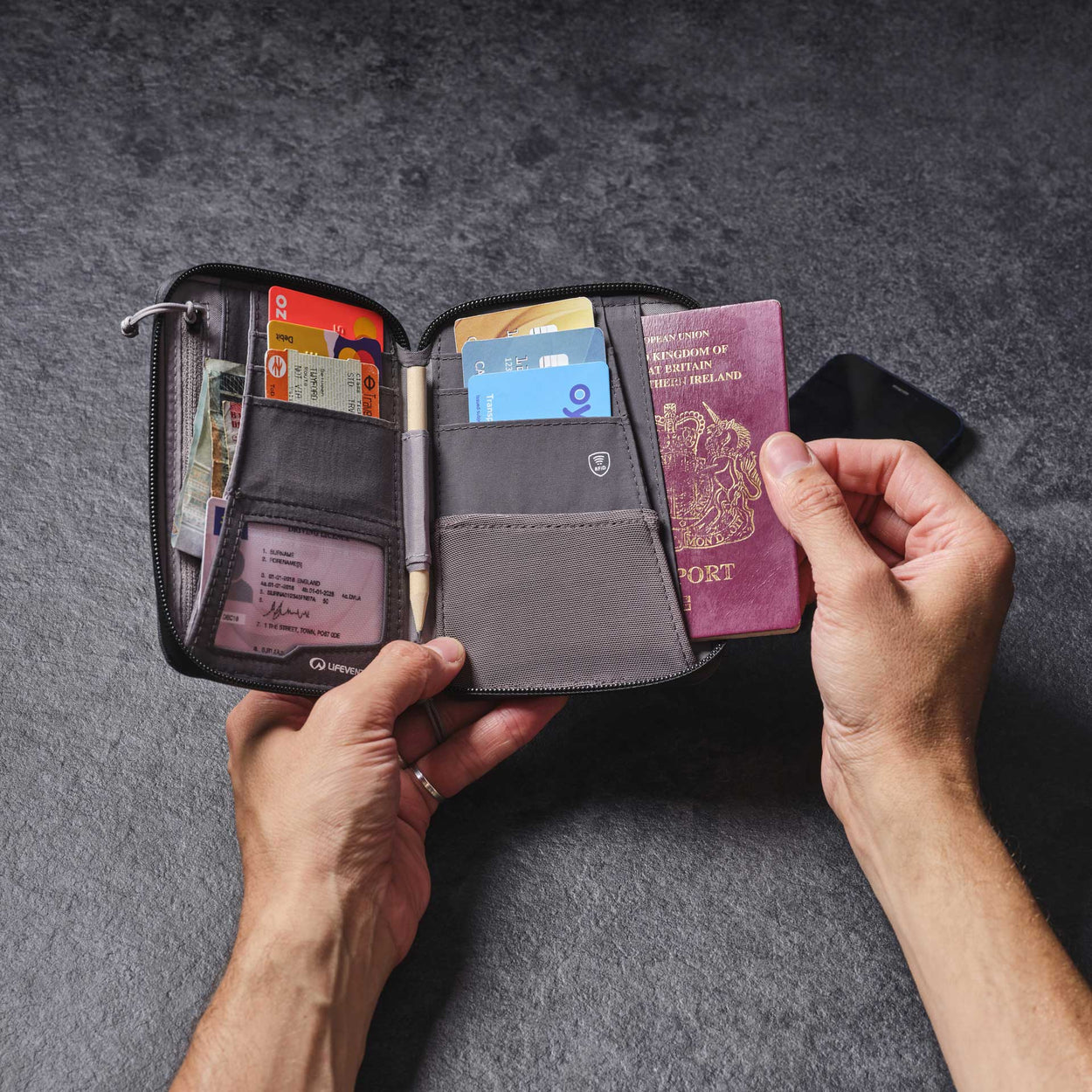 Mini Travel Wallet | RFiD Travel Wallet | Lifeventure